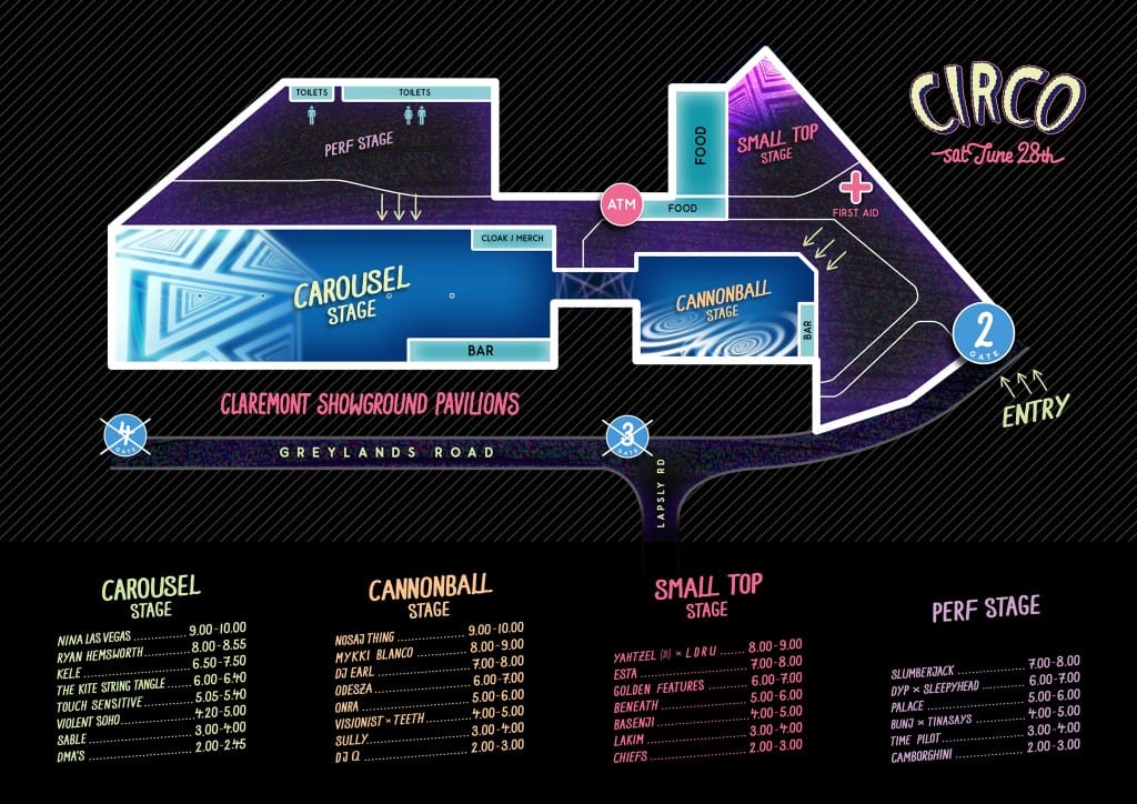 Circo Set Times Released – X-Press Magazine – Entertainment in Perth