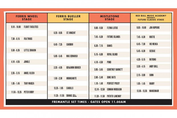 LANEWAY 2015 SET TIMES ANNOUNCED – X-Press Magazine – Entertainment in ...