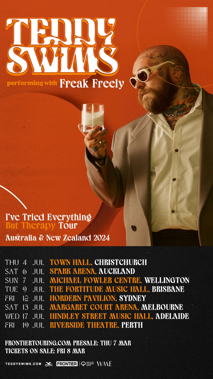 Teddy Swims announces I’ve Tried Everything But Therapy Tour – X-Press ...
