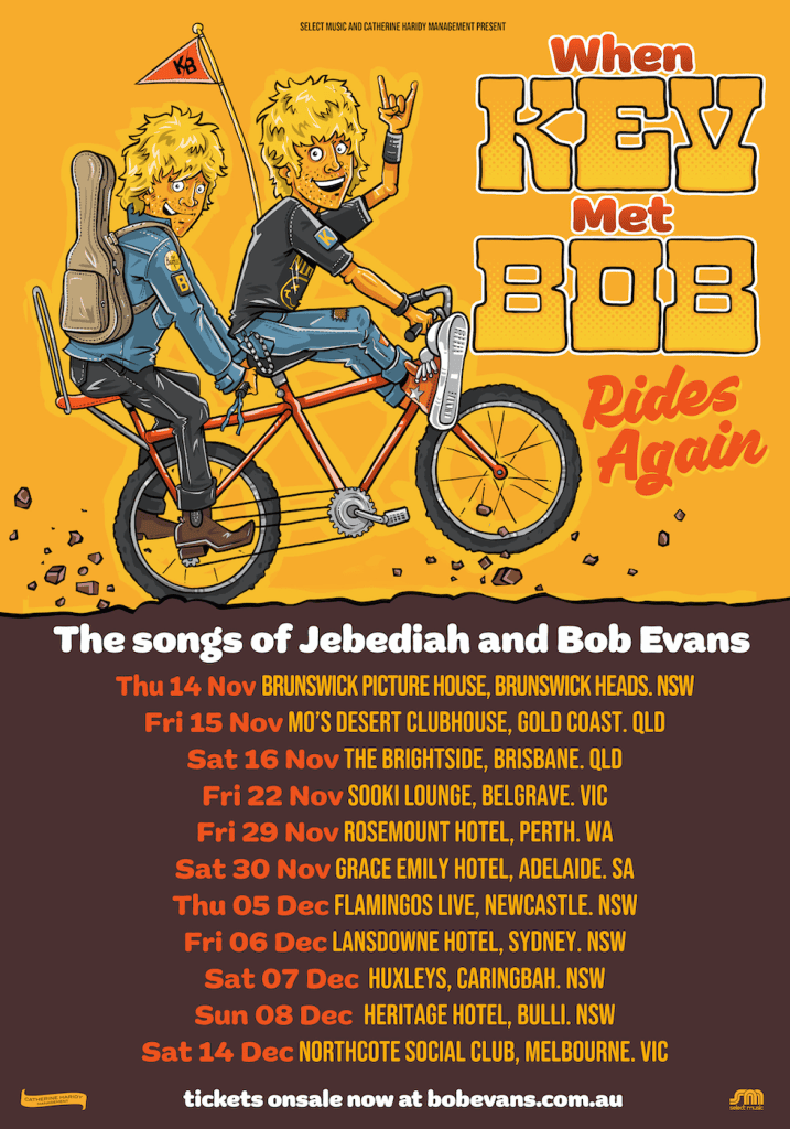 Local legend unites musical alter-egos for national When Kev Met Bob ...