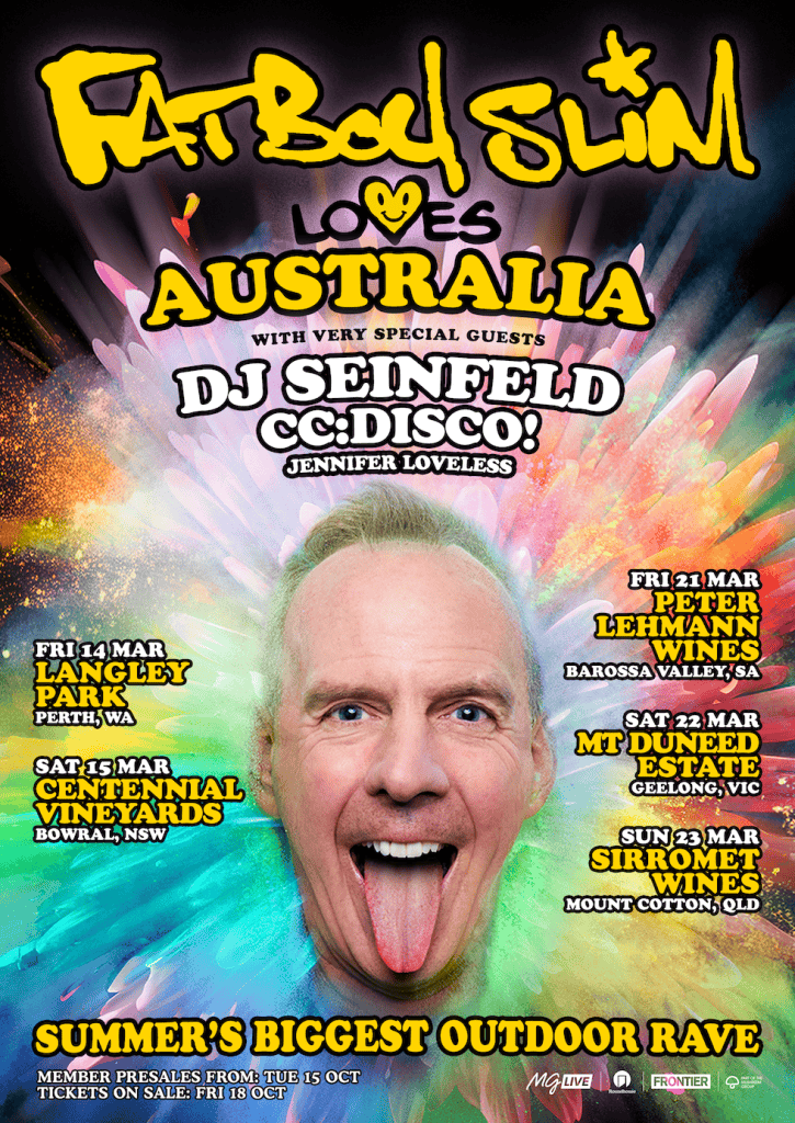 Fatboy Slim brings “summer’s biggest outdoor rave” to Perth – X-Press ...