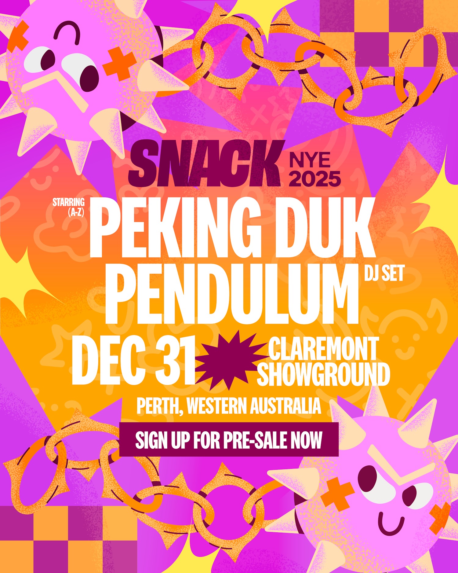 Peking Duk and Pendulum to lead new year’s celebrations at Snack 2025 ...